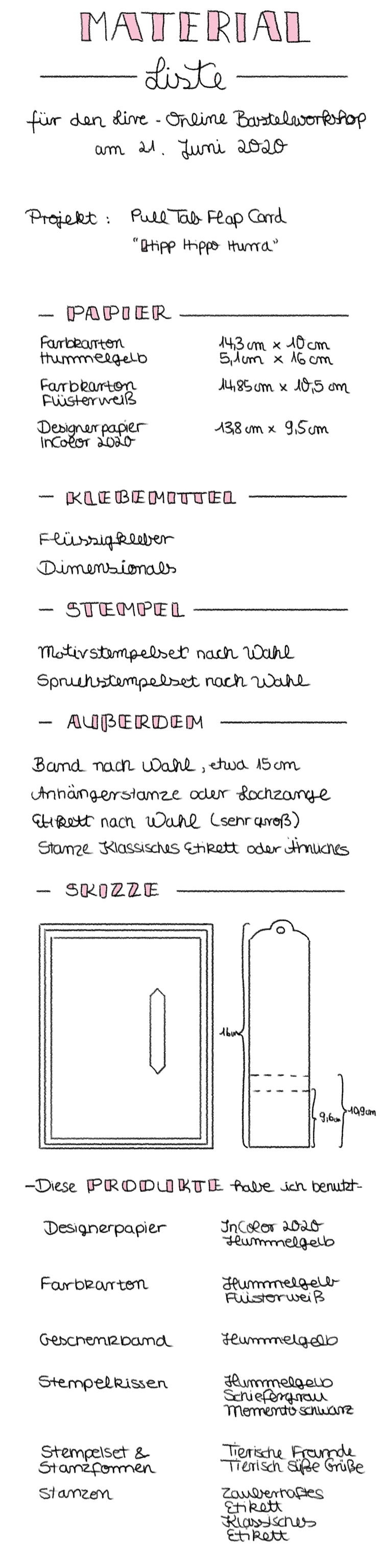 13. Live Online Bastelworkshop mit der Pull Tab Flap Card – Stempelkuss